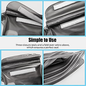 ECHTPower 2 Pack Waterproof Pouches Bag, Screen Touch Sensitive Waterproof Bag Dry Bags with Adjustable Waist Strap for Beach Bulk Swimming Kayaking Floating Boating Fishing Hiking Pool Water Park