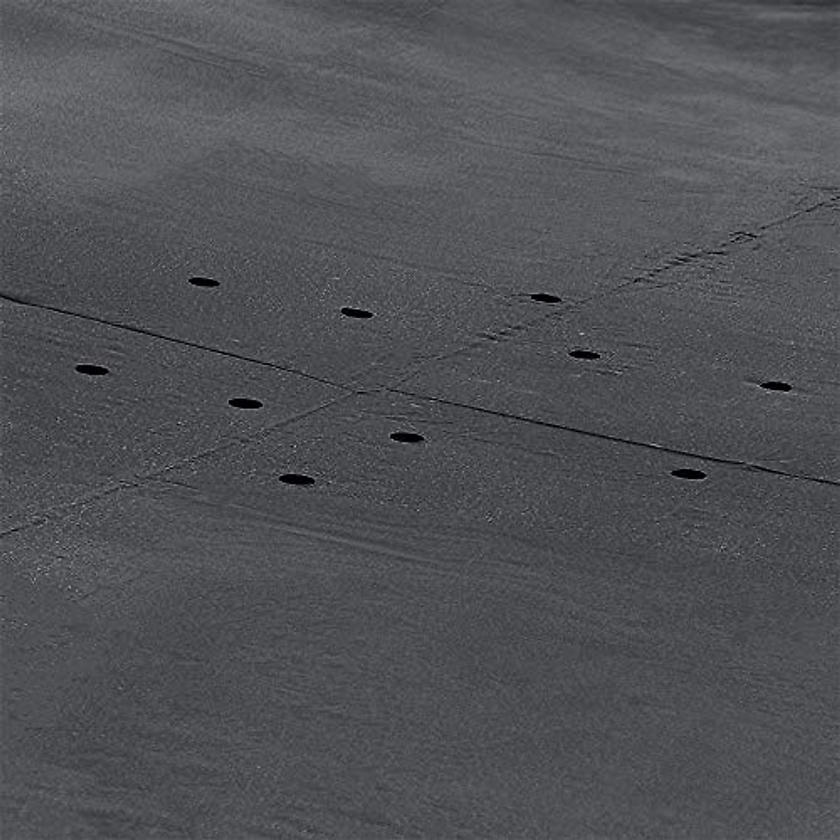 Bestway Flowclear PVC Round 14 Foot Pool Cover for Above Ground Frame Pools with Drain Holes and Secure Tie-Down Ropes, Black (Cover Only)