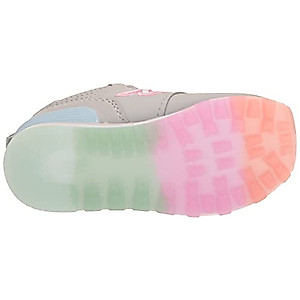 New Balance Kid's 574 V1 Bungee Sneaker, Summer Fog/Lemon Haze/Uv Glo, 9 Toddler