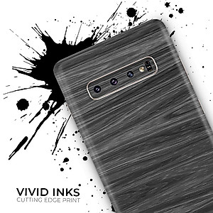 DesignSkinz Dark Slate Wood Protective Vinyl Decal Wrap Skin Cover Compatible with The Samsung Galaxy S20 (Screen Trim & Back Glass Skin)