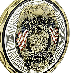 St. Michael Patron Saint of Police Officers Prayer Law Enforcement US Military Challenge Coin