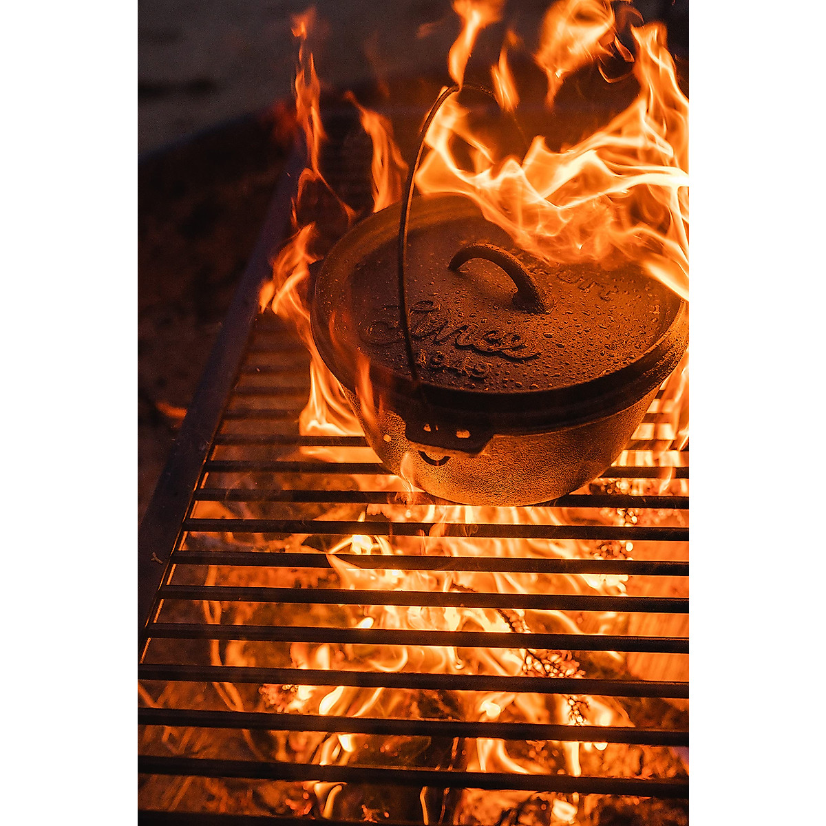 Stansport 2 QT Pre-Seasoned Cast Iron Dutch Oven Flat Bottom (16019-20)