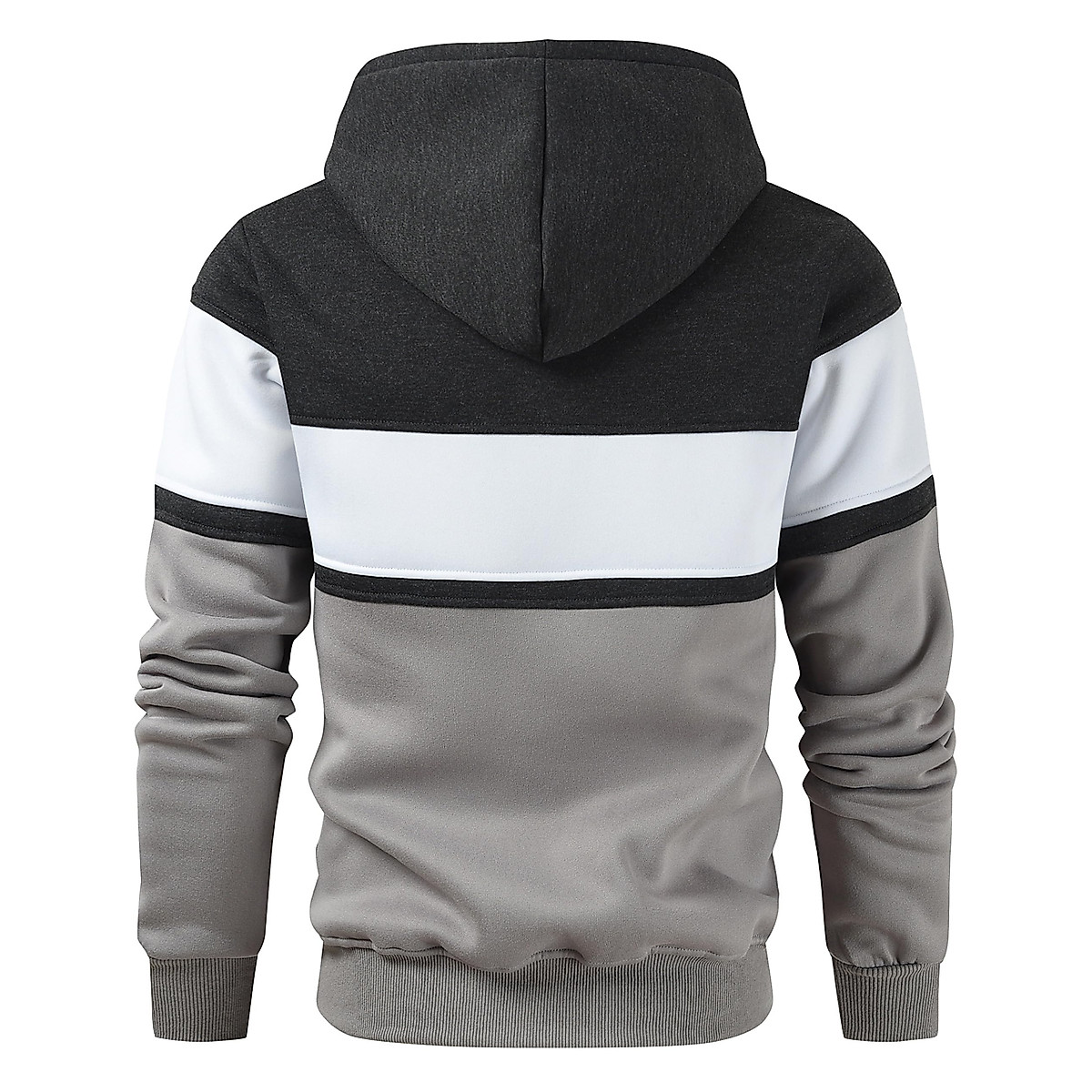 Lulucleaf Mens Hoodies Pullover Long Sleeve Casual Hoodie for Men Hooded Sweatershirt DimGrey Medium