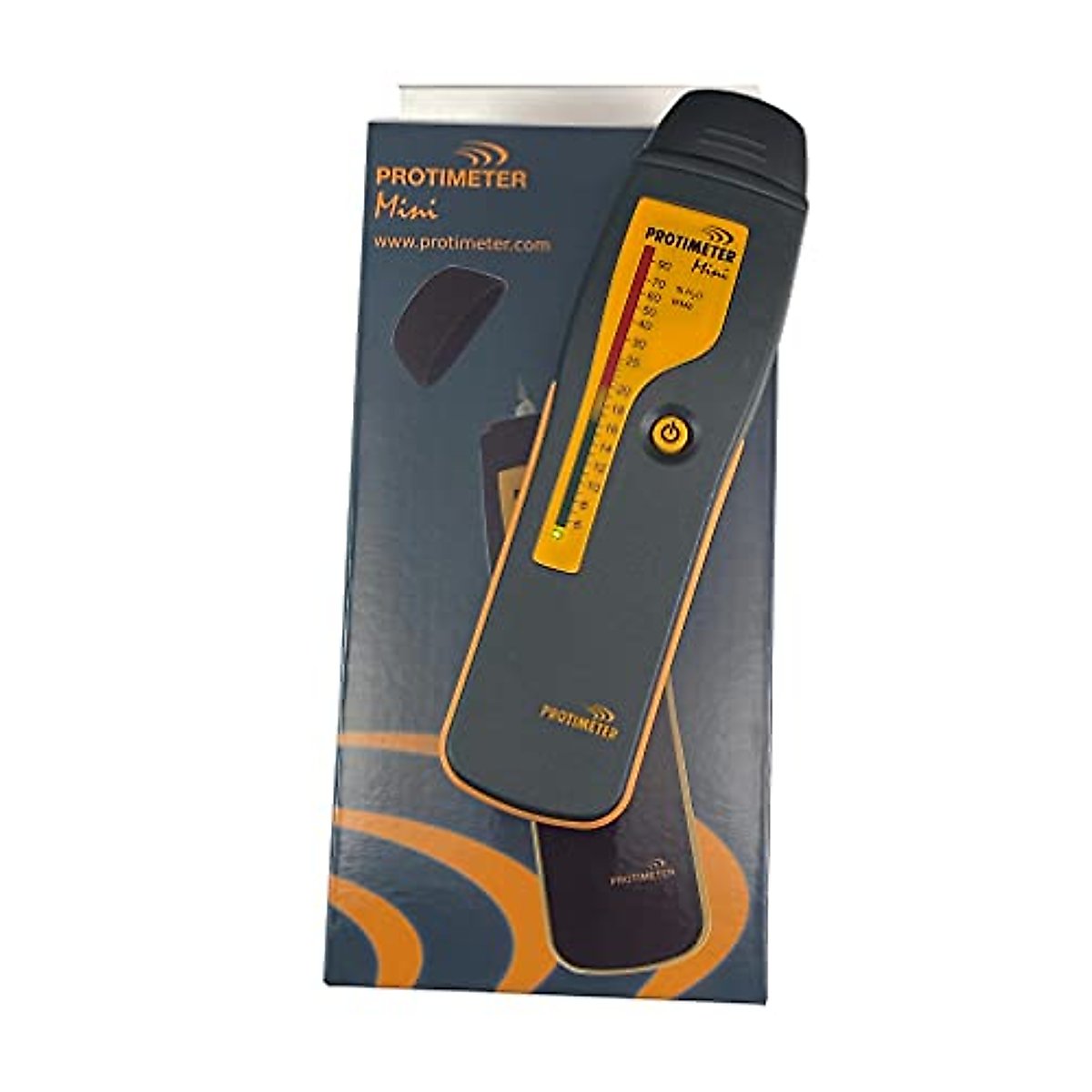 AMPHENOL THERMOMETRICS BLD2000 Mini Moisture Meter, LED Display, 6 to 90% Range, 9 V Power, 7-1/64" Length x 1-29/32" Width x 1.09" Height, Grey