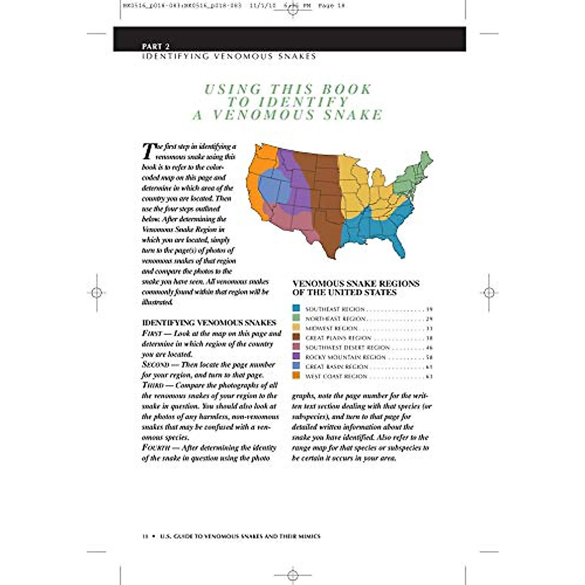 U.S. Guide to Venomous Snakes and Their Mimics