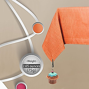 KEISSCO Cup Cake Tablecloth Weights Cute Table Clip Clamps Table Cover Weights for Outdoor Garden Party Picnic, Set of 4