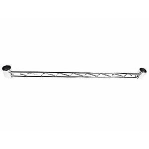 Nexel Hanger Rail for Wire Shelving, Chrome Finish, 36" L