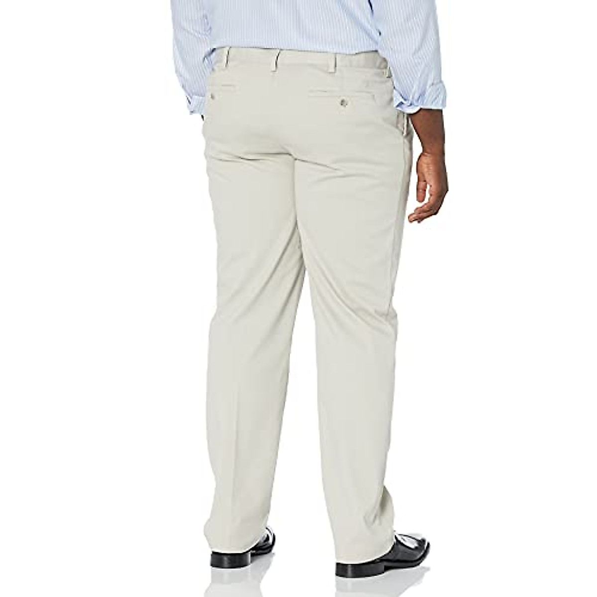 Dockers Men's Classic Fit Easy Khaki Pants-Pleated (Standard and Big & Tall), Cloud, 36W x 34L