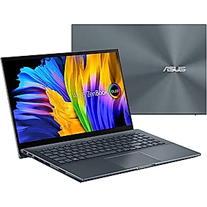 ASUS ZenBook Pro 15 UM535 OLED 15.6" FHD Touchscreen (AMD Ryzen 7 5800H , 16GB RAM, 1TB SSD, GeForce RTX 3050 Ti, 8-Core Beat i7-11370H) Business Workstation Laptop , Up to 18 Hrs Battery, Win 11 Pro