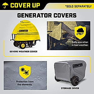 Champion Power Equipment 100555 4375/3500-Watt RV Ready Portable Generator, Yellow/Black, CARB
