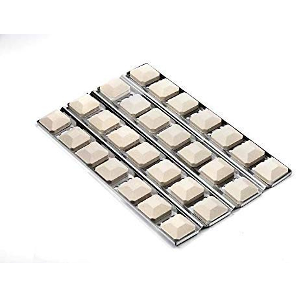Votenli S9255A(1-Pack) S9256A(1-Pack) Stainless Steel Heat Plate and Ceramic Briquettes (54-Pack) Replacement for Dynasty DBQ30F