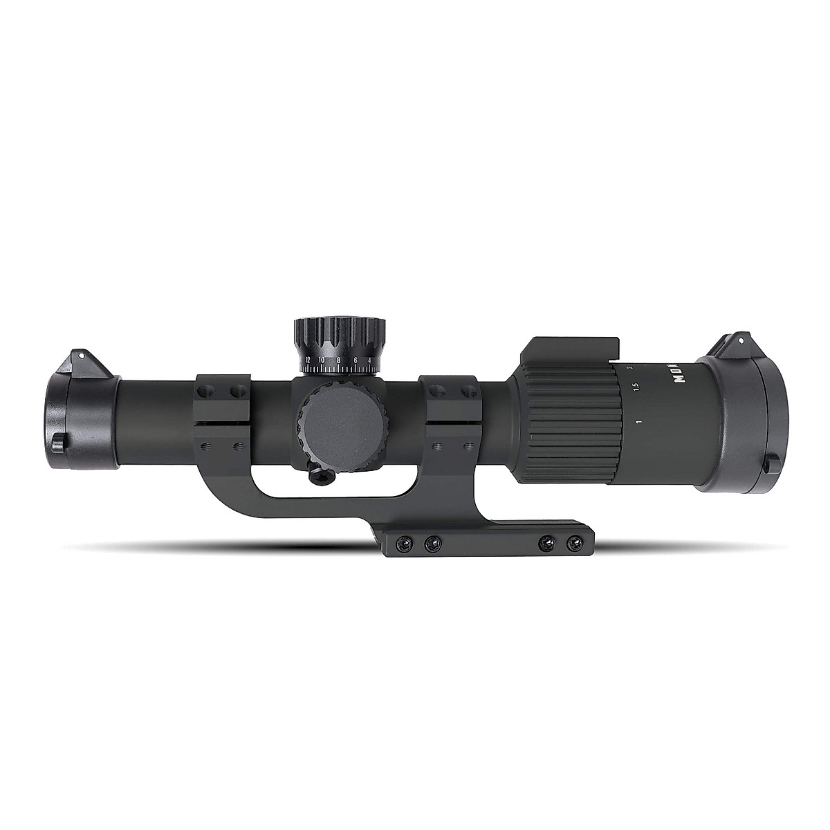 Monstrum G3 1-4x24 First Focal Plane FFP Rifle Scope | ZR300 H-Series Offset Scope Mount | Bundle