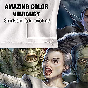 Universal Monsters Blanket, 50"x60", Monsters Group Silky Touch Super Soft Throw Blanket