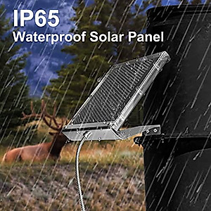 12V 1.7W Solar Panel for Deer Feeder Waterproof Solar Battery Charger with Mounting Bracket Alligator Clip Feeder Solar Panel 12 Volt