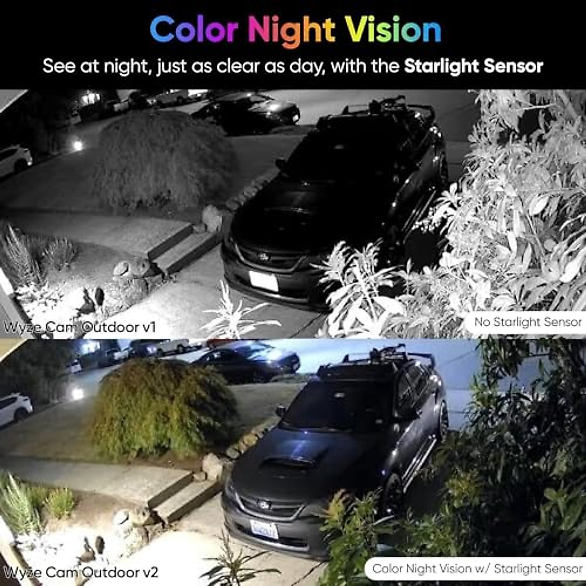 Wyze Cam Outdoor Starter Bundle v2 (1 Camera + Base Station) - 1080p HD Wireless Home Security Camera, Battery-Powered, IP65 Rated, Color Night Vision, 2-Way Audio, Compatible with Alexa & Google