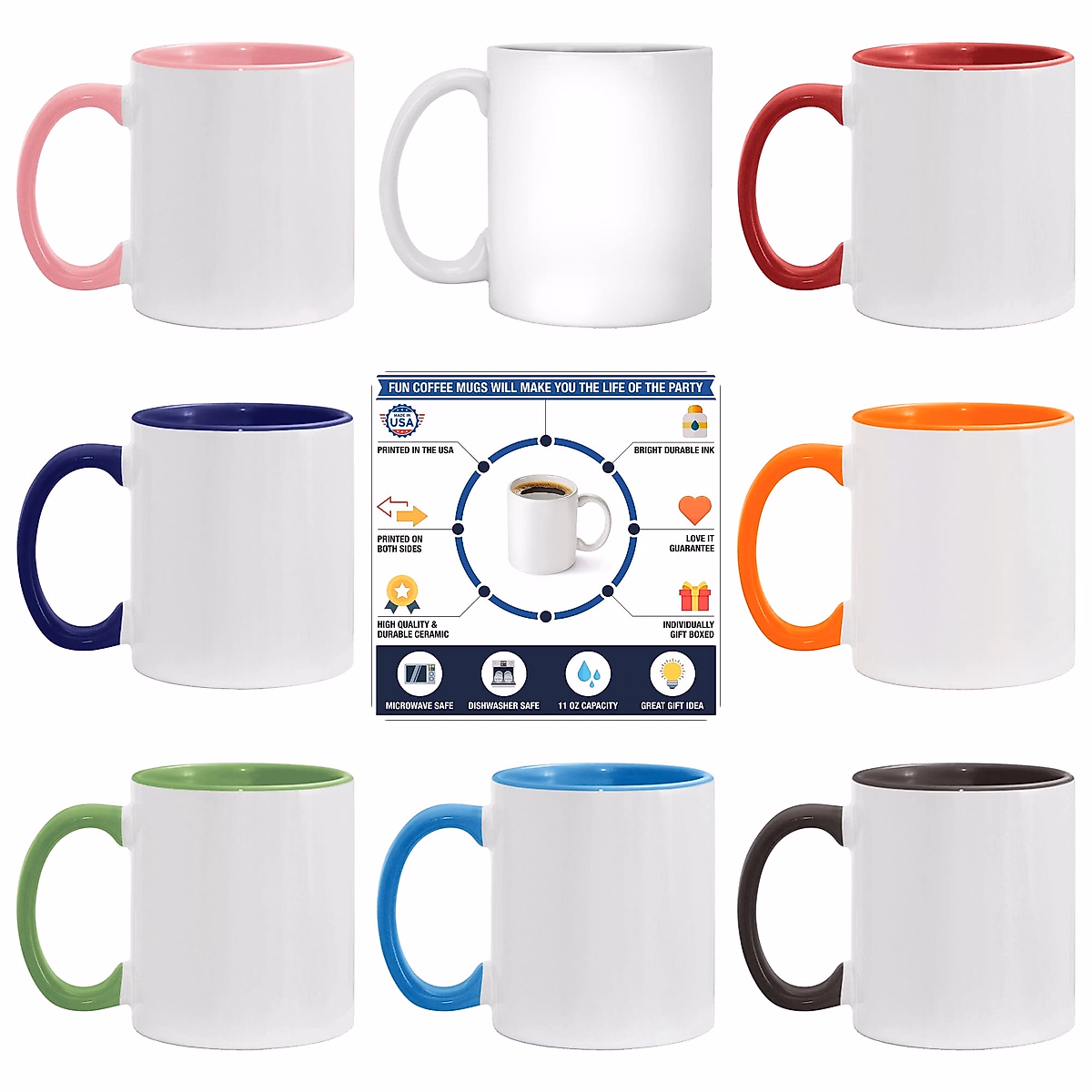 Vollo Funny Mug Sorry For Having Great And Correct Options On Everything Two Tone Ceramic Mug For Officer - Sorry For Know It All Mug