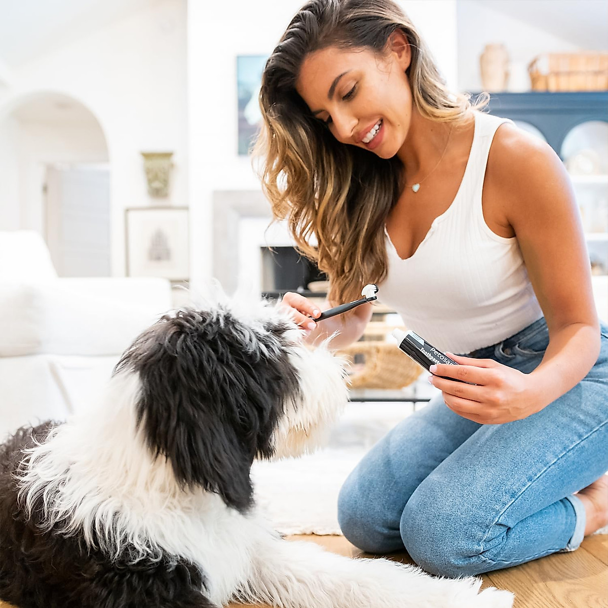 Petosan Puppy and Toy Breed Dental Kit for Dogs with Toothbrush and Toothpaste for Pets