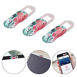 OSALADI Webcam Privacy Cover Computer Webcam Cover 3pcs Webcam Privacy Covers Flamingo Pattern Webcam Blocker for Laptop Tablet Laptop Camera Cover Laptop Camera Cover