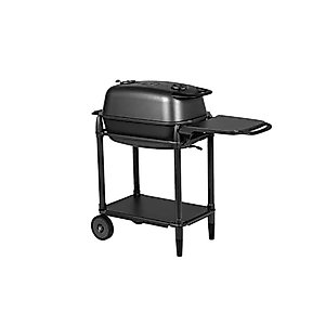 PK Grills Charcoal BBQ Grill and Smoker, PK300-BCX Cast Aluminum Portable Outdoor Barbeque Grill for Camping, Grilling, Graphite/Black, Premium
