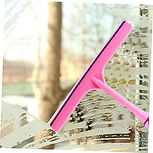 WOONEKY 2pcs for Squeegee Showerrandom Auto Color Scrubbers Convenient Shower Tools Car Window Cleaner Cleaning Scrubber Tool Short Glass Windshield Bathroom Handle Practical