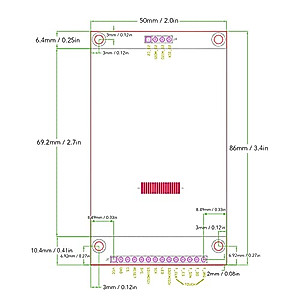 ASHATA 2.8in TFT LCD Display Module, LCD Module 320x240 Resolution, with Stylus 240x320 TFT Module 9 IO Touch Screen Monitor Module for Development Board