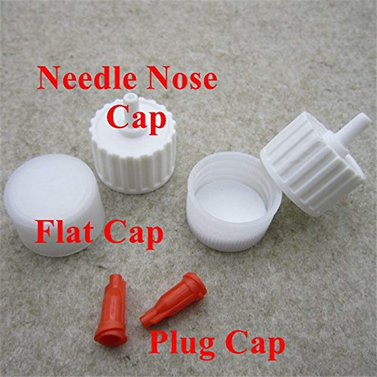 XMASIR Multi Purpose Precision Applicator Set 1 Oz. Henna Bottles Kit with Caps and Needle Tips Sizes (4 Bottles 16 Tips)