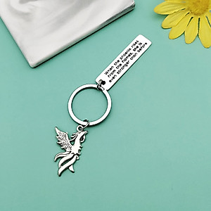 Inspirational Phoenix Keychain Gifts Encouragement Gifts Rising Phoenix Keyring Divorce Gift Recovery Gift Sobriety Jewelry Gift for Friends Stay Strong Gift Cancer Survivor Gift Birthday Gift