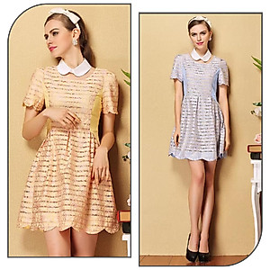 Joyci European New Women's Girls Faux False Collar Lapel Choker Peter Pan Necklace (02)