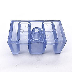49mm Anti-Collision Block for Shower Room Glass Sliding Door Shower Door Bottom Guide Assembly Clear (4Pcs)