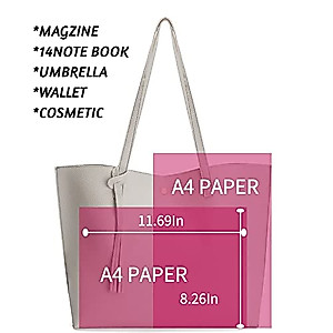 Lieseh Women's Bohemian Tote Bag for Shoulder and Hand with Inner Pocket