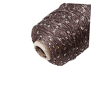 VILLCASE Wool Yarn Dishcloths Yarn Skeins Yarn Knitting Crochet Yarn Knitting Yarn Glitter Yarn Balls Cotton Yarn for Crochet Color Film Sequins Thin Line Dropshipping Coffee Crochet Thread