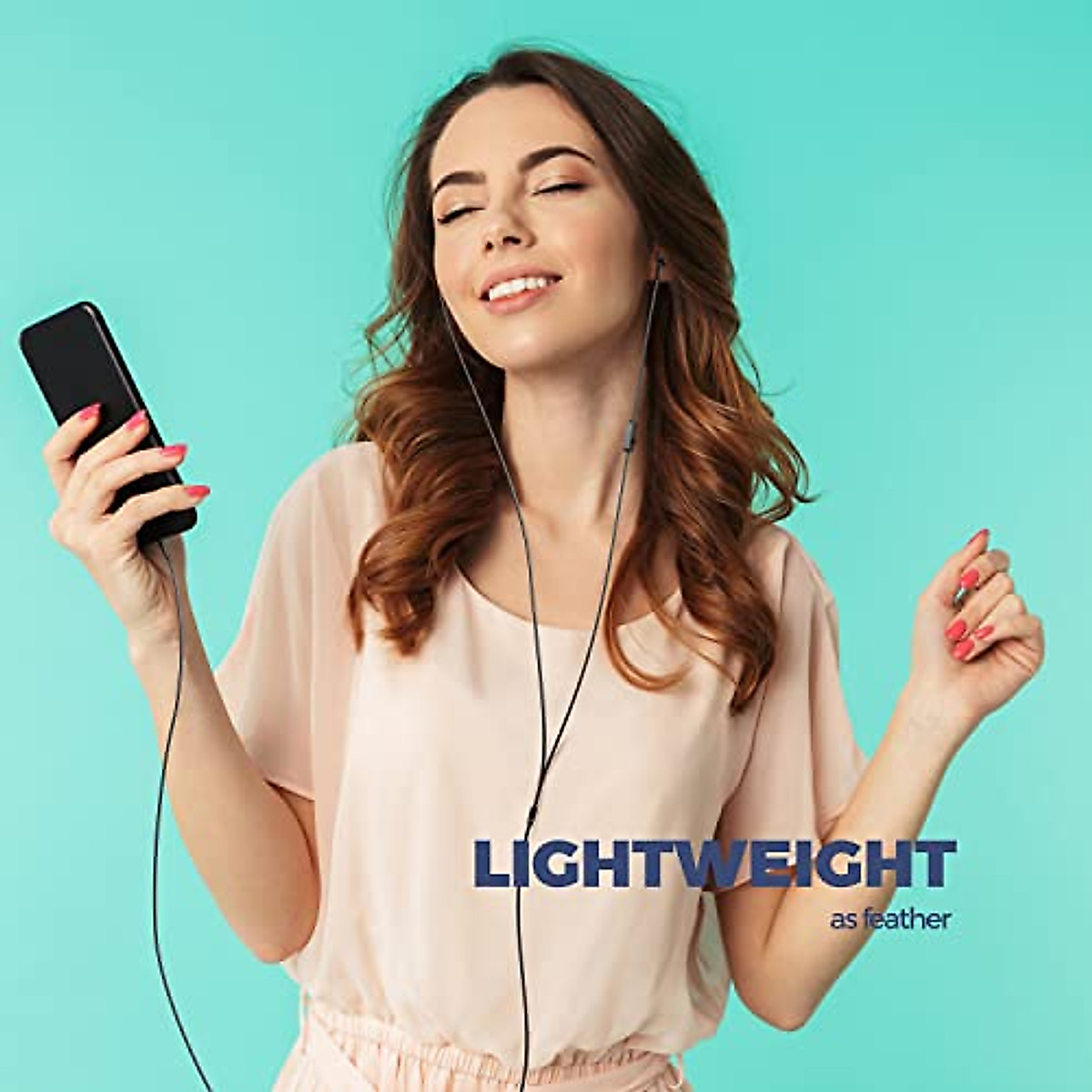 MuveAcoustics Spark Earbuds Wired Headphones with Mic - Phone Headset in Ear Buds Noise Cancelling for Computer Android Gaming Compatible with Samsung, Laptop, iPhone, iPod, iPad, Kindle, 3.5mm Jack