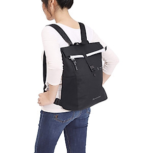 Sherpani Miyako, Nylon Backpack with Coin Purse, Backpack for School, Backpack Purse for Women, Christmas Gifts, 14 Inch Laptop Sleeve (Black)