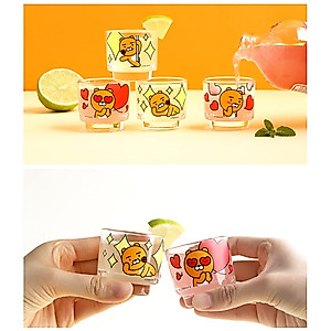 Kakao Ryan Soju Glass Soju Shot Glasses 4p Magic Alternating Temperature