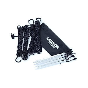 Lawson Hammock Stabilizer Kit, Added Stability for Blue Ridge Camping Hammock, Easy Adjust Tensioners, Stakes, Paracord