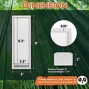 Lixple Utensil Organizer Silverware Drawer Organizer - Set of 2, Stackable Kitchen Organization, Bamboo Storage Box Tray for Kitchen Gadgets Bathroom Countertop (White)