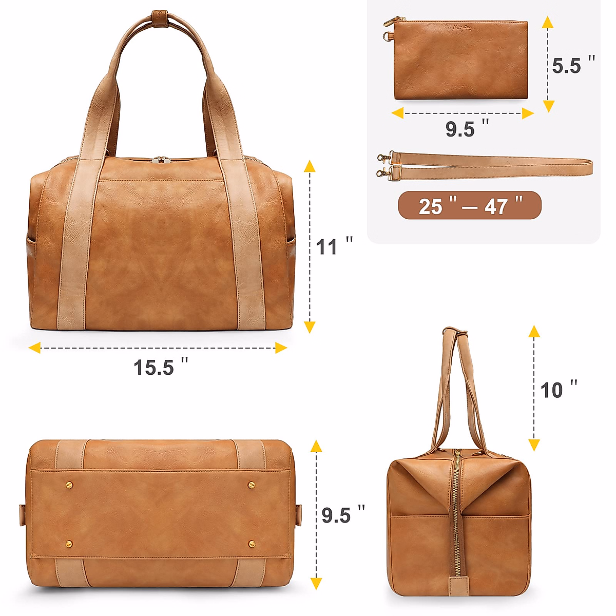 miss fong Diaper Bag Tote, Hospital Bag Essentials for Mom,Mommy Bag,Maternity Bags with Large Capacity and Multiple Pockets(Brown)