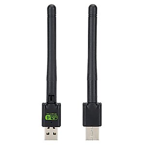 Heayzoki USB WiFi Adapter, 150Mbps Wireless Network Adapter with 2DBI Antenna, WiFi USB Computer Network Card USB Network Adapters for PC Laptop