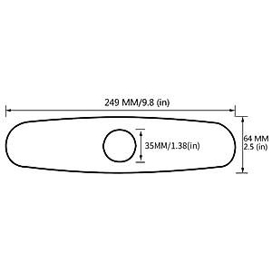 Wovier Faucet Plate,Chrome Sink Hole Cover Plate,10" Circular Escutcheon Plate 304 Circular Stainless Steel Deck Plate for 1 or 3 Hole Bathroom or Kitchen Sink Faucet Mixer Tap