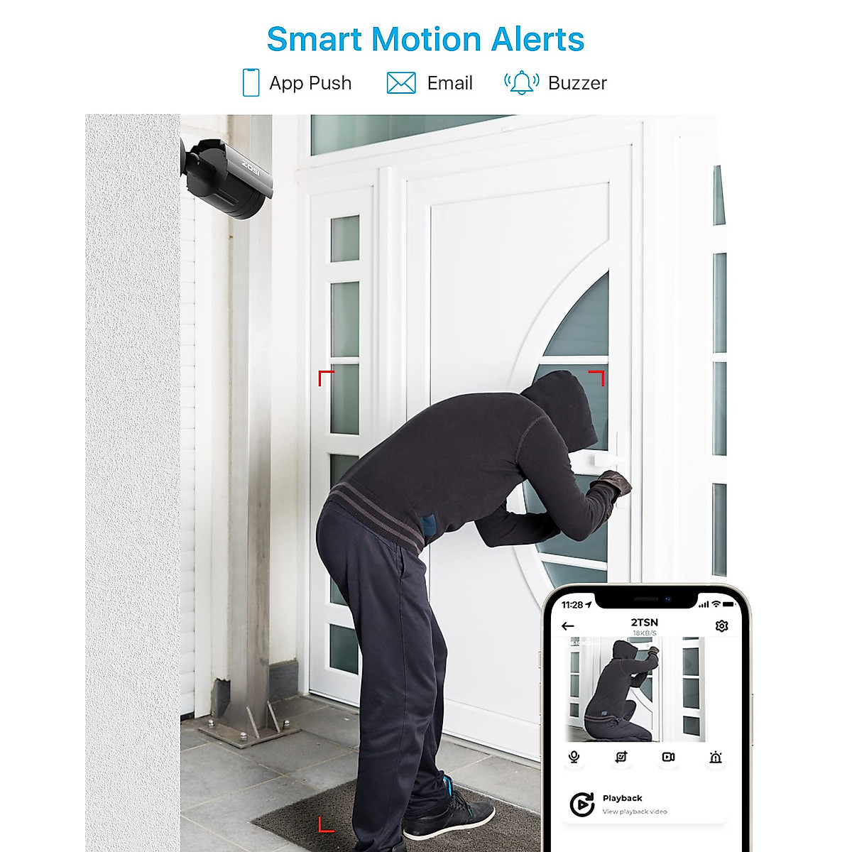 ZOSI 1080p Home Security Camera System Indoor Outdoor, 8 Channel 1080P HD CCTV DVR Recorder and 8 x 1080p Weatherproof Surveillance Bullet Dome Camera, Remote Access, Motion Detection (No Hard Drive)