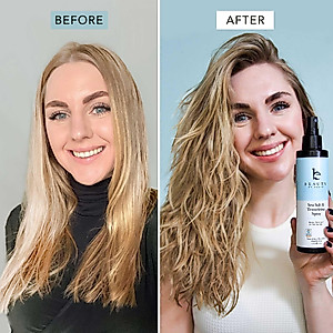 Sea Salt Spray for Textured Beach Waves & Volume - USA Made with Organic Ingredients, Texturing & Volumizing Spray for Fine Hair for Men & Women