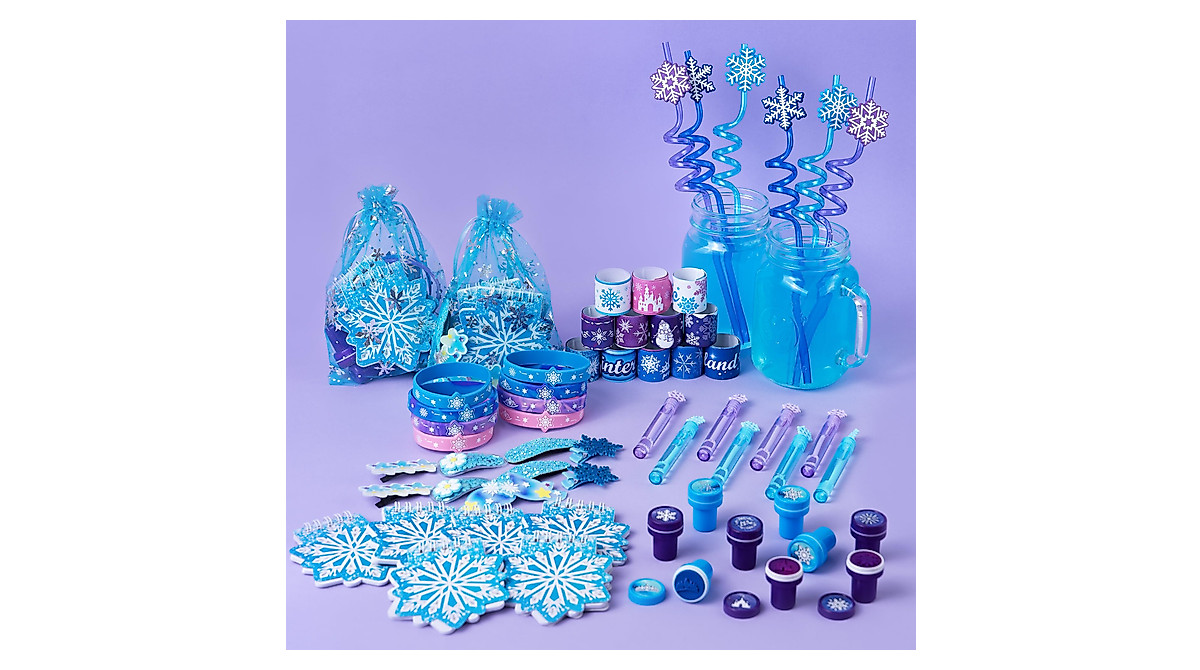 DMIGHT Frozen Party Favors Kit for Girls Kids | 130 Pcs Birthday Supplies