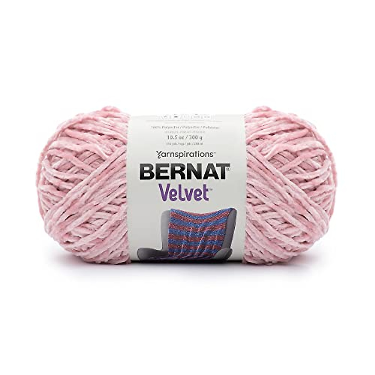 Bernat Velvet Yarn, 2 Pack, Quiet Pink 2 Count