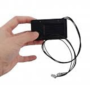 Yuhoo Solar Lantern Top Battery Box, Solar Light Replacement Top, Solar Lantern Panel Accessories Lid Lights Bulb Replacement Part for Garden Lawn Patio Yard (Black), free size