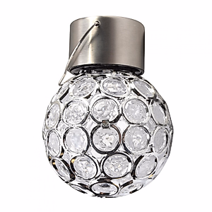 Kakalote Outdoor Solar Light Garden Stake Decoration, Glass Ball Color-Changing Landscape Light, Glow Light Powered for Party Props Waterproof Decor Patio Path