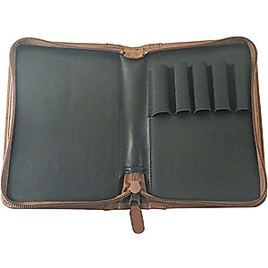 Sailor 79-1500-280 Fountain Pen Pen Pen Case, Collection Case for 5, Brown