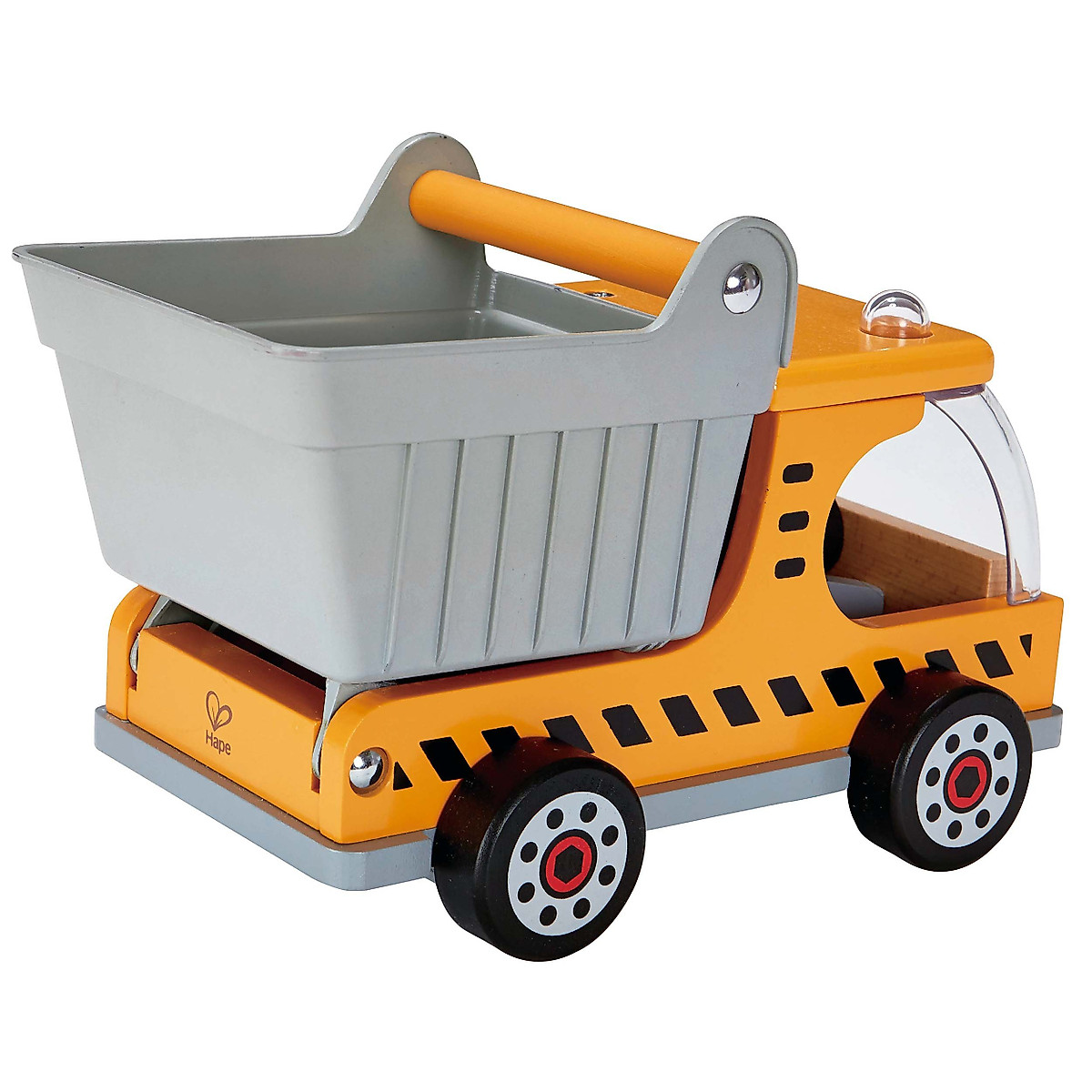 Hape Wooden Dump Truck| Pretend Play Construction Vehicle Toys for Toddlers