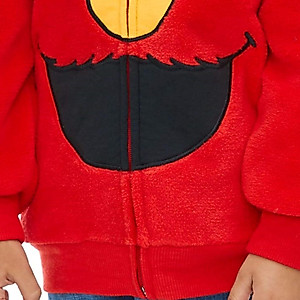 Sesame Street Elmo Toddler Boys Zip-Up Costume Hoodie Elmo 2T