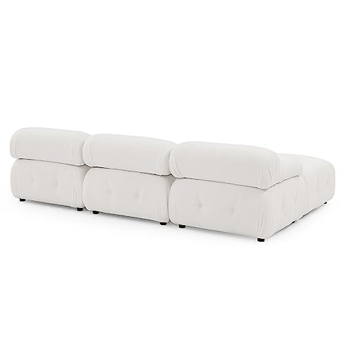 Free Combination Sectional Sofa Reversible Modular Couch Rearrangeable L-Shaped Corner 4 Seaters Sofá with Movable Chaise Ottoman,Upholstered Cloud Deep Seat Couches for Living Room