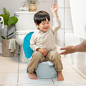 Summer Infant 3-in-1 Train with Me Potty Seat Topper and Stepstool for Toddler Training and Beyond Easy to Empty and Clean Space Saving, Multicolor, 12.7x7.7x14.8"(Pack of 1)